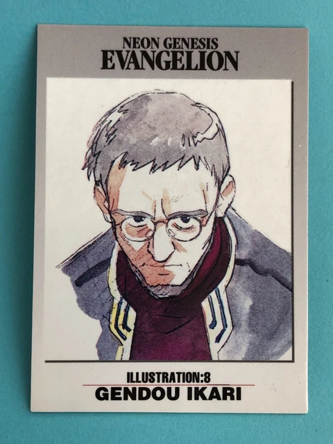 NEON GENESIS EVANGELION Card ILLUSTRATIO GENDOU IKARI Rare Sega Bandai ...
