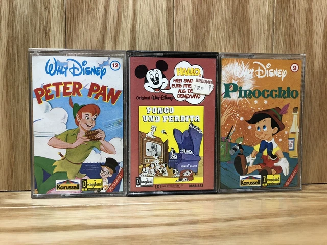 WALT DISNEY AUDIO Cassettes Peter Pan Pongo und Perdita And Pinocchio ...