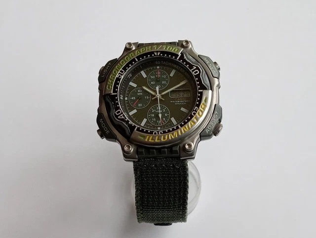 CASIO MDA-100 ILLUMINATOR Alarm Chrono Ana/Digi Watch (1995 Rare ...