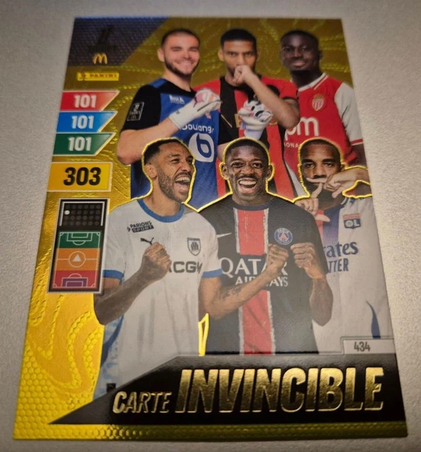 CARTE PANINI ADRENALYN xl 2024-2025 LIGUE 1 #434 Carte INVINCIBLE EUR ...