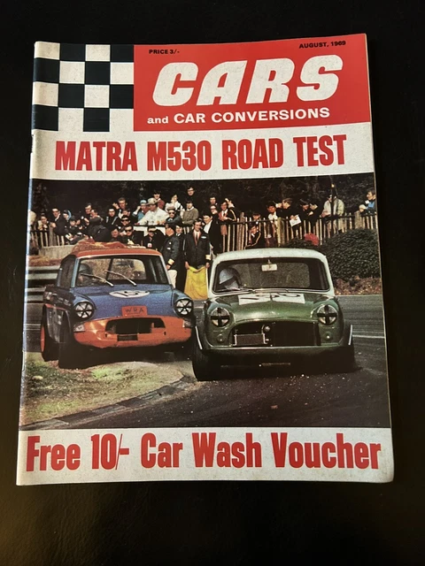 CARS AND CAR Conversions Magazine August 1969 £3.00 - PicClick UK