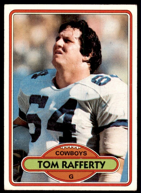 1980 TOPPS TOM Rafferty carte football Dallas Cowboys #300 EUR 1,94 ...
