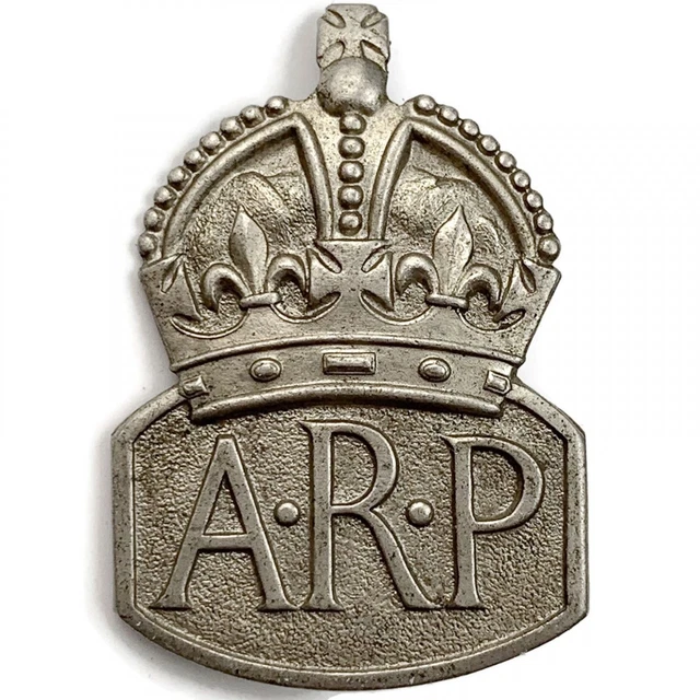 WW2 ARP WARDEN (Air Raid Precautions) Lapel Pin Badge - LADIES VERSION ...