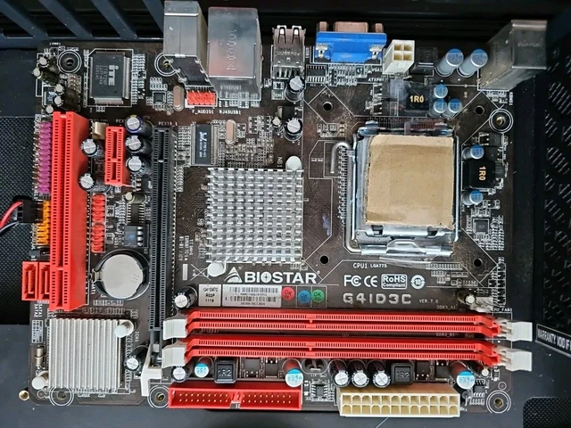 BIOSTAR G41D3C SOCKET 775 Motherboard Faulty £0.25 - PicClick UK
