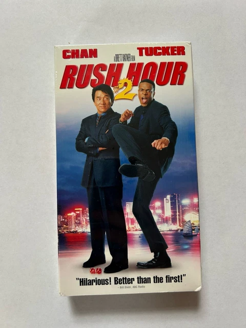 RUSH HOUR 2 (VHS, 2001) Jackie Chan Chris Tucker Comedy *Factory Sealed ...