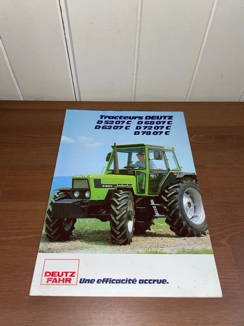 BROCHURE PROSPEKT PROSPECTUS TRACTEURS DEUTZ SERIE 06 tractor-traktor-john deere EUR 9,99 ...