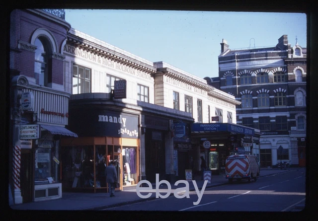 ORIGINAL 35MM SLIDE- View of Farringdon London Underground tube station ...
