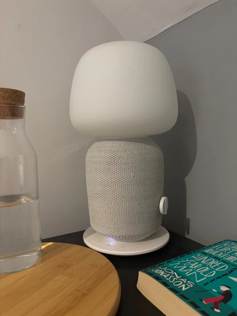 IKEA X SONOS SYMFONISK White & Grey Table lamp with WiFi Speaker Gen 1 ...