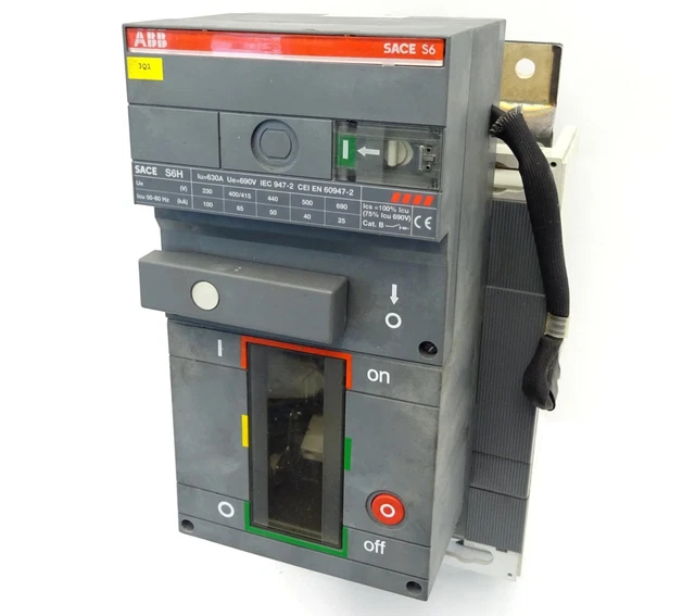 ABB SACE S6H Leistungsschalter Circuit Breaker Auslöser PR211 630A ...