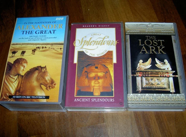 3X VHS ANCIENT History Documentary The Lost Ark (Raiders of) Alexander ...