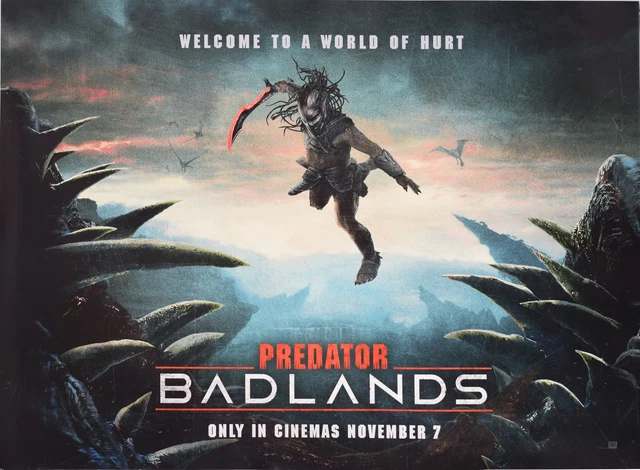 PREDATOR BADLANDS UK Quad Movie Poster £16.15 - PicClick UK
