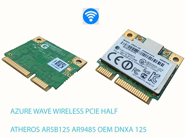 AZURE WAVE WIRELESS Pcie Half Atheros Ar5B125 Ar9485 Oem Dnxa 125 EUR 9 ...