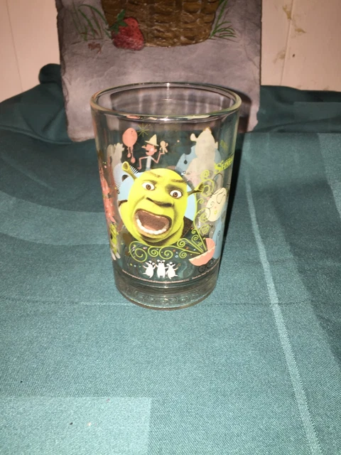 MCDONALDS SHREK THE Third Glass Cup Shrek DreamWorks 2007 Vintage ...