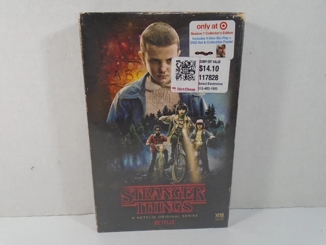 NETFLIX--STRANGER THINGS TV Show--Vhs Style Blu Ray Set (New) Season 1 ...