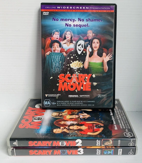 SCARY MOVIE 1, 2, and 3- DVD Region 4 Bundle - 3 Movie Horror Comedy ...