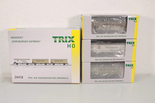 TRIX H0 24416 Bierwagen-Set "Würzburger Hofbräu" der DB, OVP + TOP -K71 ...