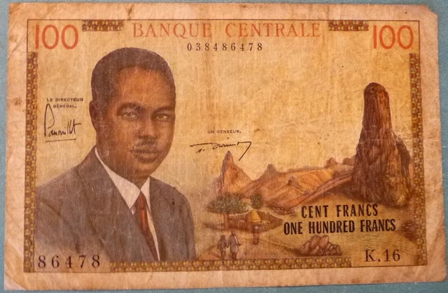 CAMEROUN CAMEROON 100 Francs Note From 1962, P 10 $39.98 - PicClick CA