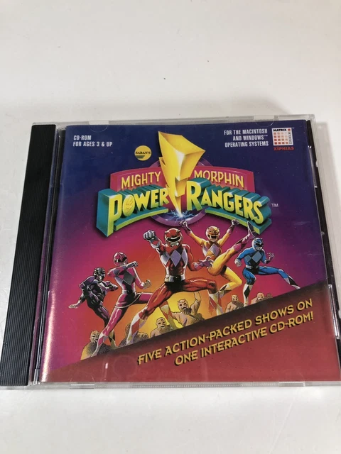 POWER RANGERS Five Action-Packed Shows On One Interactive CD-ROM PC ...
