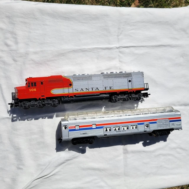 LIMA ITALY 106 HO Scale Locomotive Santa Fe Vintage & Silver Vista ...