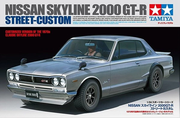 MAQUETTE NISSAN SKYLINE 2000 GT-R 1970 STREET CUSTOM 1/24 TAMIYA 24335 ...