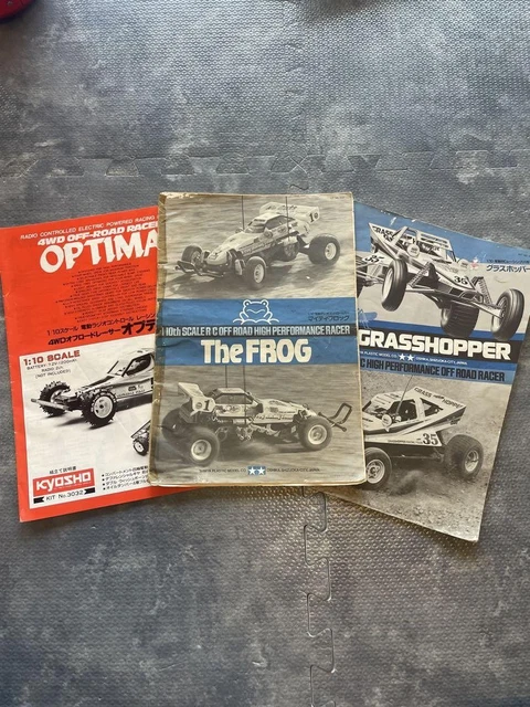 AT THE TIME, retro TAMIYA Mighty Frog Grasshopper Optima Instruction £ ...
