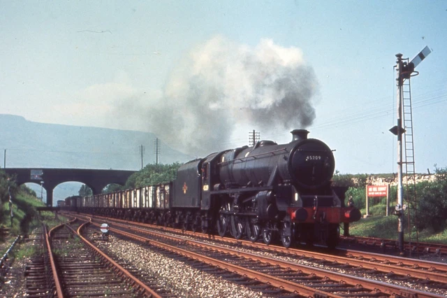 TRANSPORT RAILWAY COLOUR Rail Slide 45209 Ais Gill 1965 £1.30 - PicClick UK