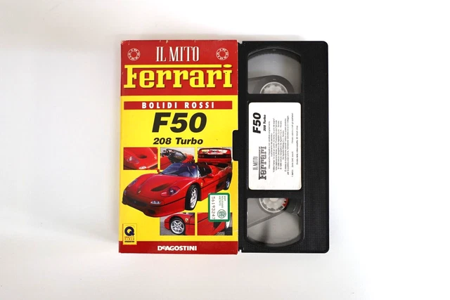 VHS CARTONATA IL MITO FERRARI Bolidi rossi F50 - 208 Turbo - De ...