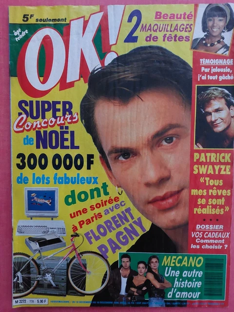 OK! MAGAZINE N°778 - FLORENT PAGNY, PATRICK SWAYZE, Vanessa PARADIS ...