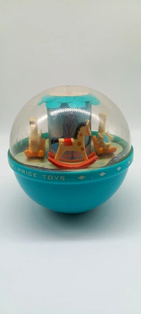 VINTAGE FISHER PRICE Roly Poly Chime Ball Retro Baby Toy 1972 #165 £12. ...