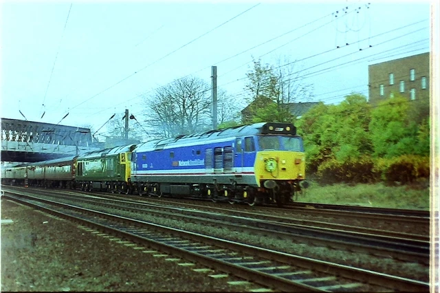 35MM RAILWAY COLOUR Negative Class 50 033 and 50 007 at York £1.95 ...