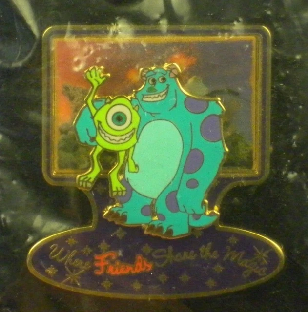 ÉPINGLE SULLEY MIKE Wazowski Monsters Inc Where Friends Share the Magic ...