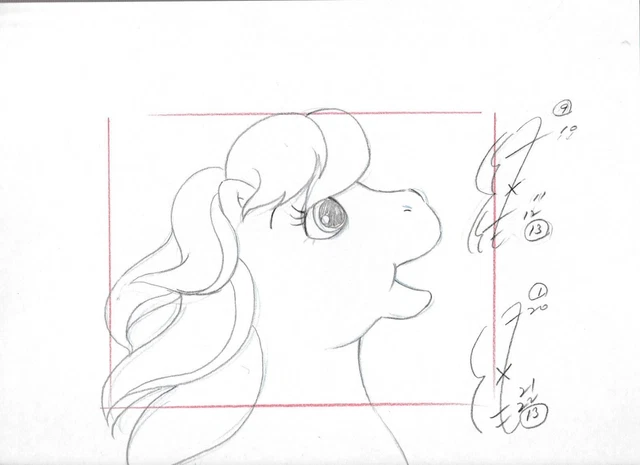 MY LITTLE PONY TAILS Cartoon Animation Production Pencil Drawing MLPT ...