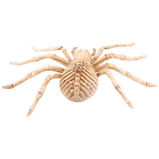 FAKE SKELETON SPIDER Bone Halloween Spider Prop £8.77 - PicClick UK