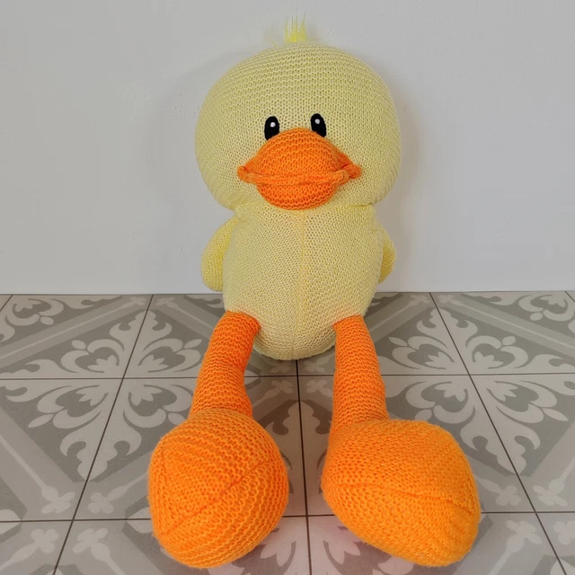 ASDA CHICK PLUSH Soft Toy George Large Knitted Yellow Orange 14" £14.99 ...