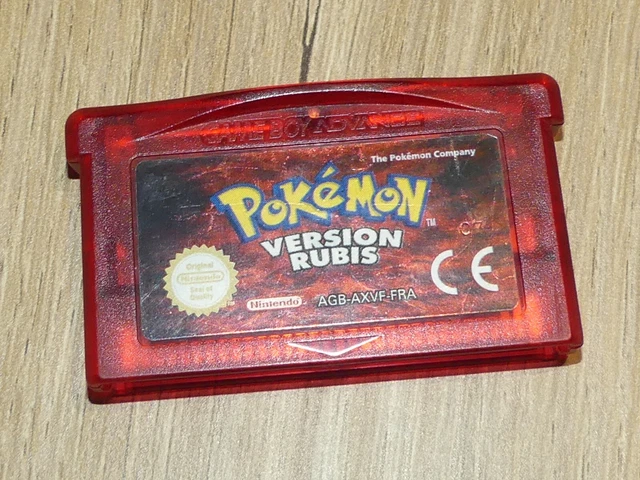 JEU POKEMON RUBIS sur Game boy Advance Original pile neuve EUR 68,95 ...