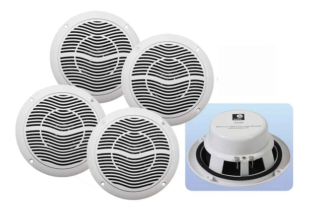 E-AUDIO 4 WAY Bluetooth Ceiling Speaker & amplifier Kit B403BL £80.00 ...