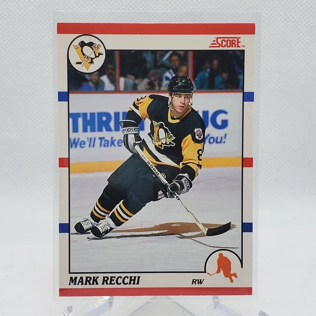 1990 SCORE HOCKEY - Mark Recchi - #186 Penguins de Pittsburgh EUR 1,67 ...