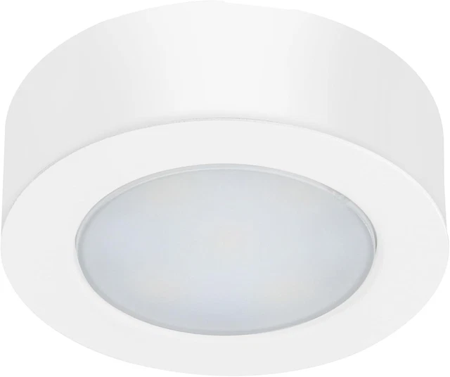 LED CIRCULAR CABINET Cupboard Unit Shelf Light, White, 2.5W, 220Lm ...