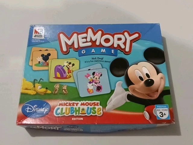 MICKEY MOUSE CLUBHOUSE (2007) Memory Game Disney Milton Bradley 72 ...
