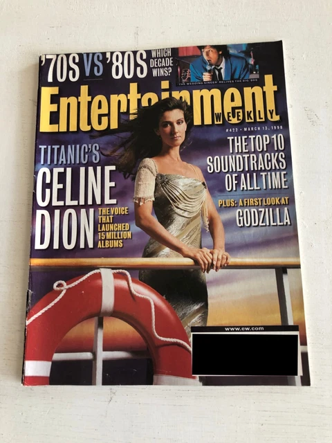 CELINE DION, ENTERTAINMENT Weekly 1998 - TITANIC interview £7.40 ...
