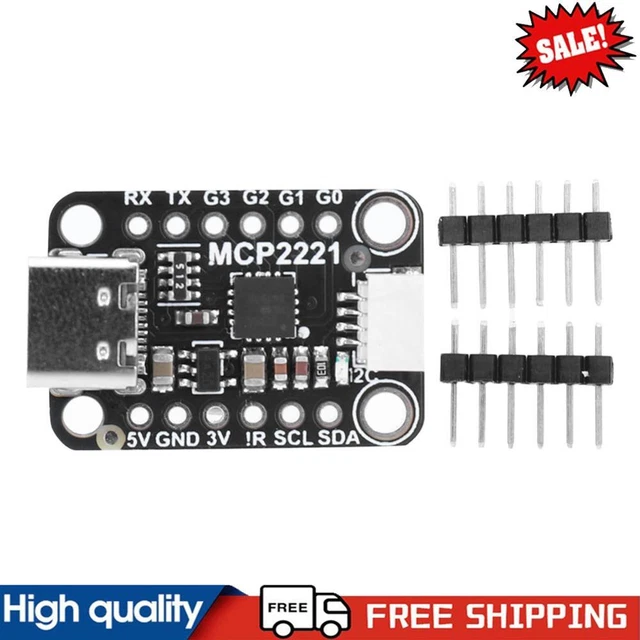 MCP2221A USB TO GPIO Converter ADC I2C Useful for Adafruit Stemma QT/Qwiic ~G £10.43 - PicClick UK