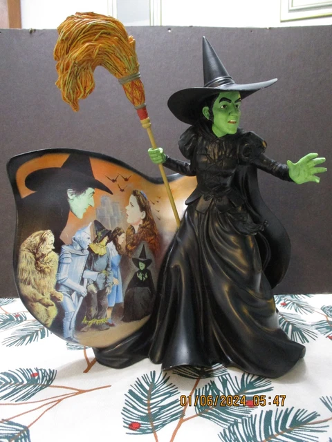 WIZARD OF OZ "Green With Envy" Wicked Witch of West Figurine Bradford ...