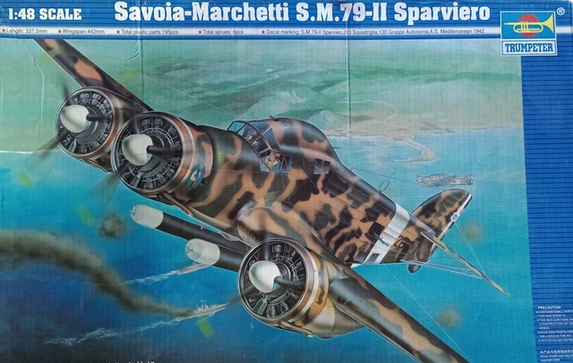 TRUMPETER, 1/48, SAVOIA-MARCHETTI, S.M.79-11 Sparviero $45.00 - PicClick AU