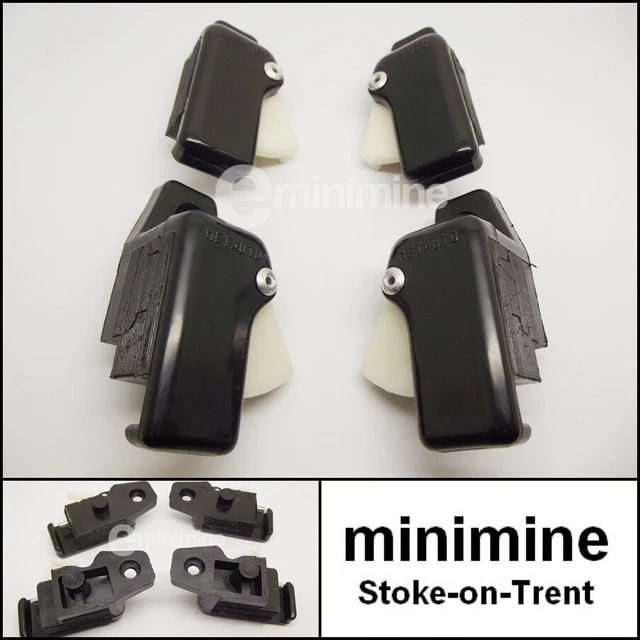 CLASSIC MINI SLIDING Window Catch Plastic SET OF FOUR mk1 mk2 austin ...