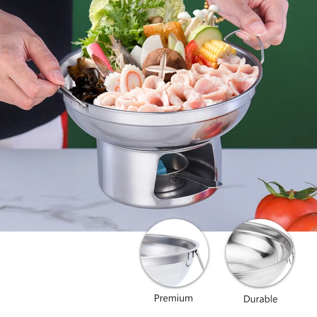 STAINLESS STEEL ALCOHOL Stove Camping Cooker Grills Teeth Household Pot ...