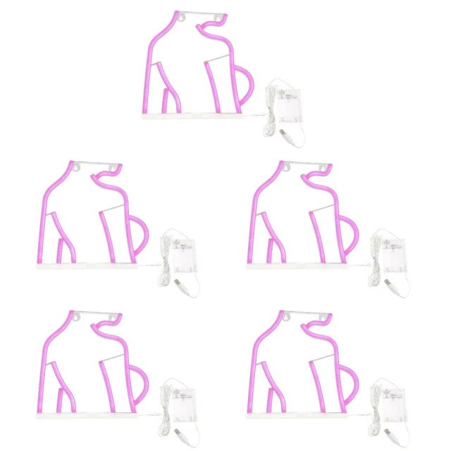 5 PACK NEON Lights and Beautiful Woman Back Miss Led Desktop Sign £95. ...