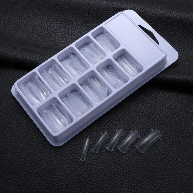 LURRROSE 100PCS CLEAR Nails Tipps UV Nagelform DIY Nagel EUR 5,70 ...