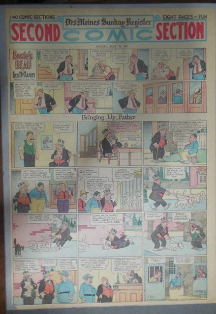 BRINGING UP FATHER Sunday by George McManus from 7/24/1927 Full Page ...