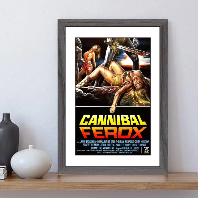CANNIBAL FEROX MOVIE Poster Repro A4 Size Mounted £6.50 - PicClick UK
