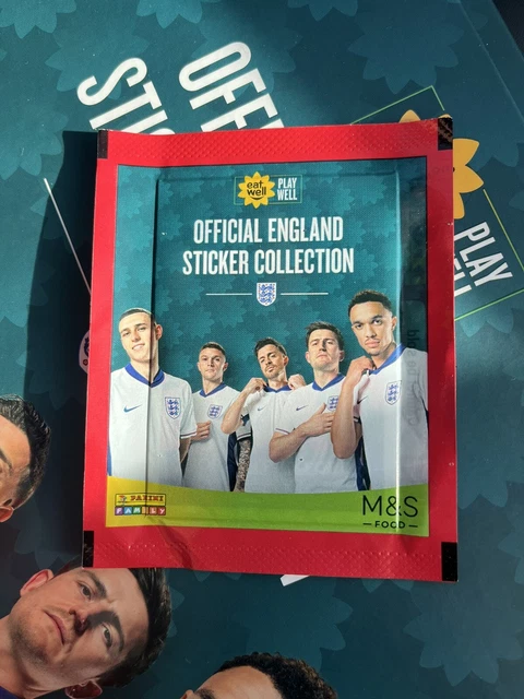 PANINI OFFICIAL ENGLAND Sticker Collection 2024 M&S Exclusive Unopened ...